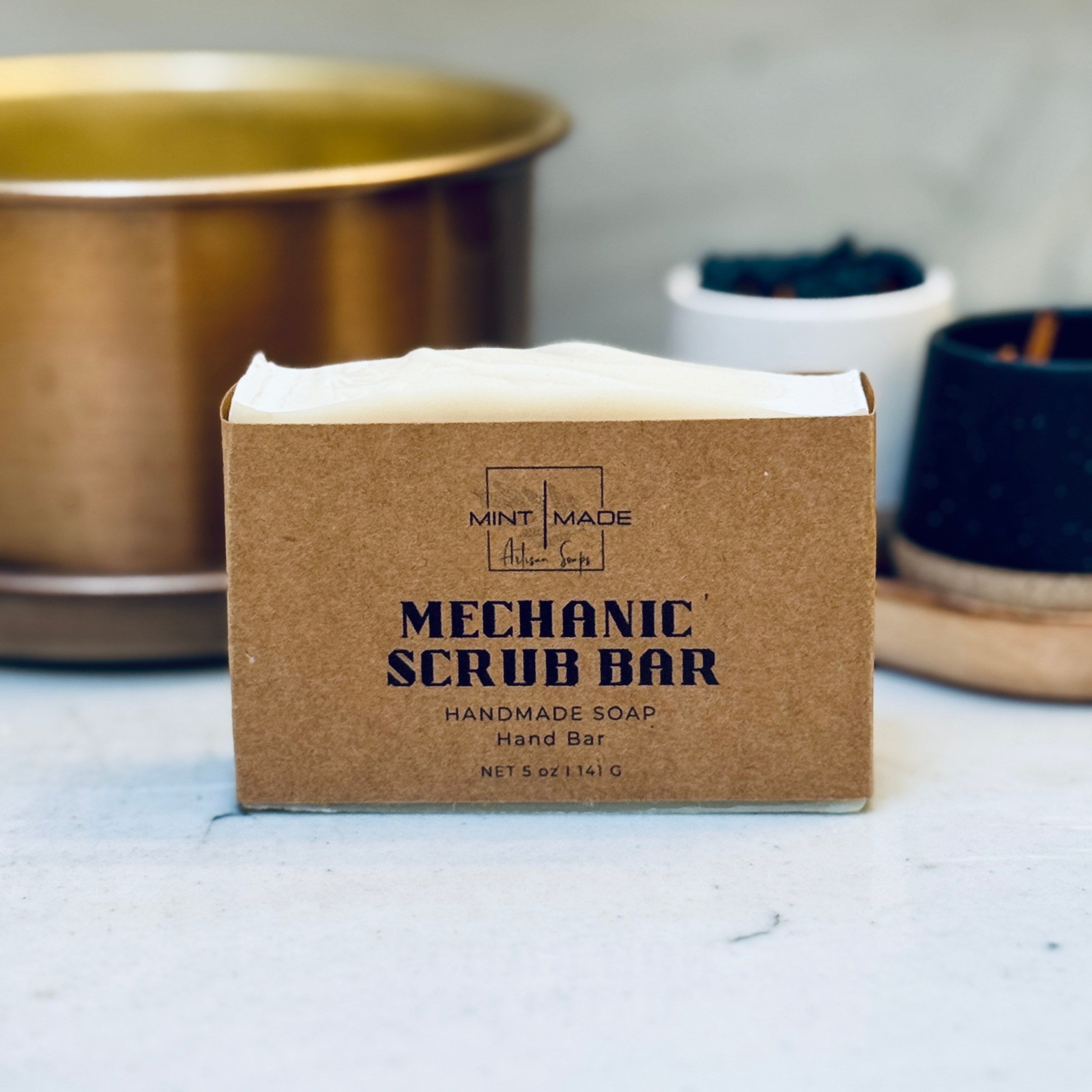 Mechanics Natural Hand Scrub Bar – Mint Made Artisan Soaps